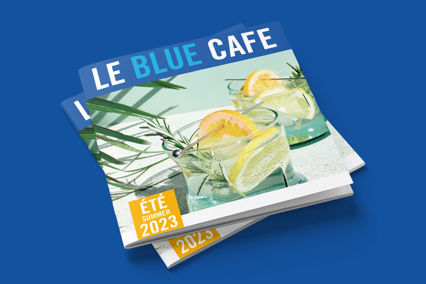 Brochure blue café